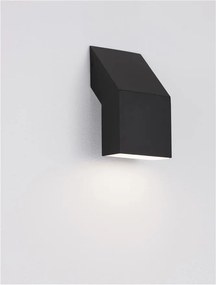 NV 9020928 Venkovní nástěnné svítidlo BRIGITTA černý hliník a akrylový difuzor proti oslnění LED 6W 3000K 100-240V IP65 - NOVA LUCE