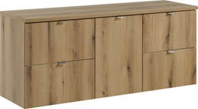 Comad Koupelnová skříňka pod deskové umyvadlo set Nova Oak 140 dub coast evoke