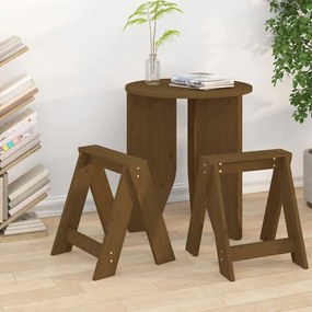 Stoličky 2 ks medově hnědé 40 x 40 x 45 cm masivní borové dřevo - Default Title