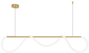 Toolight, LED stropní svítidlo APP854-CP Long Gold, bílá-zlatá, OSW-03998