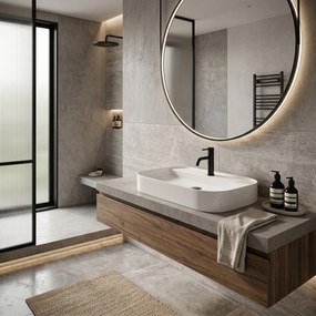 Rea Verona, umyvadlo na desku 650x440x120mm, bílá lesklá, REA-U3325