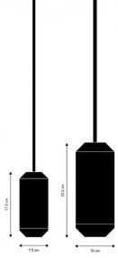 Závěsná lampa BACKBEAT Frandsen Ø10 cm, černý kov Frandsen lighting 108874