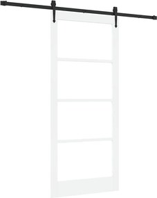 Posuvné dveře ORKDAL 93 x 211 cm Masivní borové dřevo a sklo 3332486