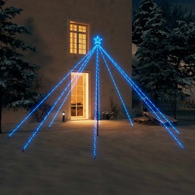 Vánoční světelný strom dovnitř i ven 576 LED modré světlo 3,6 m - Default Title