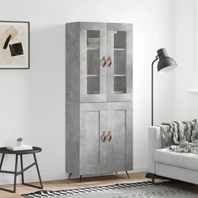 vidaXL Skříň highboard 69,5 x 34 x 180 cm kompozitní dřevo [3198319] Barva: Betonová šedá