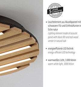 Tchibo - Stropní svítidlo s akustickým panelem Just Light, kulaté