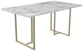 Jídelní stůl s deskou v dekoru mramoru 90x160 cm Astor – Støraa