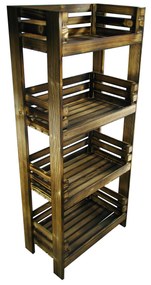 Dřevěný regál 150×63,5x36 cm