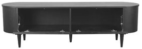 LABEL51 dřevěný TV stolek OLIVA 55x180 cm černý ME-70.057