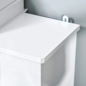 HOMCOM Moderní Kryt Na Radiátor MDF Kabinet pro Obývací Pokoj a Ložnici 78x19x81 cm Bílý