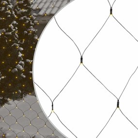 Vánoční světelná síť bílá 4 x 4 m 544 LED vnitřní i venkovní 328782