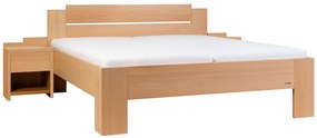 Ahorn Grado postel - buk průběžný Moření: Latte, Rozměr: 180 x 200 cm