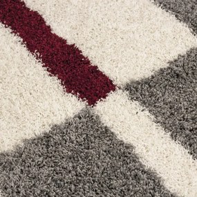 Vopi | Kusový koberec Gala shaggy 2505 red - 100 x 200 cm