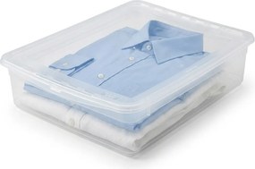 Keeeper Úložný box s víkem (má 2 funkce) BEA Clearbox 9L, 39 x 35,5 x 9 cm