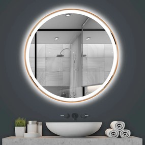 Tutumi Zrcadlo ⌀100 cm s vyhříváním a regulovatelným LED osvětlením HOM-05498