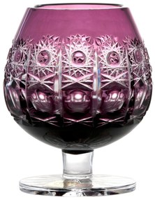 Sklenička brandy Petra, barva fialová, objem 230 ml