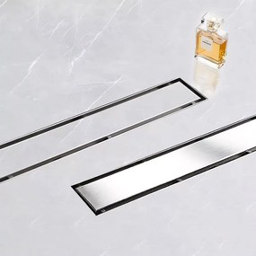 Rea Neox, odtokový sprchový žlab 80 cm, broušená ocel, REA-G2503