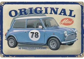 Plechová cedule Mini Cooper - The British Classic