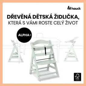 Hauck Alpha+ dřevěná židle, mint