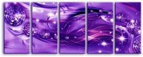 Obraz Diamantový prach Purple Velikost (šířka x výška): 150x60 cm