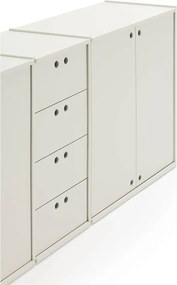 Krémová komoda 197x80x40 cm Wally – Teulat