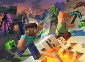 Ravensburger - Puzzle - Minecraft: Monstra z Minecraftu / 100 dílků /