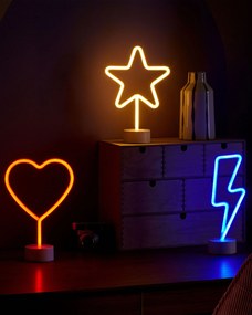 Sada 3 neonových LED dekorací vícebarevné FLORETTA Beliani