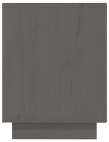 Botník šedý 110 x 34 x 45 cm masivní borové dřevo - Default Title