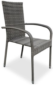 Noela Zahradní jídelní set Haiti PREMIUM + 4x ratanová židle Paris PREMIUM