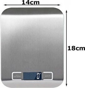 Verk Group Inteligentní elektronické kuchyňské váhy 5kg/1g lcd displej