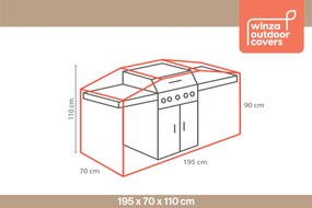 Obal na gril 195x70x110cm Winza