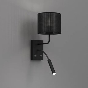 Nástěnná lampa LOFT SHADE 1xE27/60W+1xG9/8W/230V černá