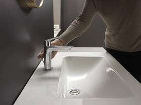 Hansgrohe Logis, umyvadlová baterie Fine 110, s výpustí, EcoSmart, chromová, 71251000