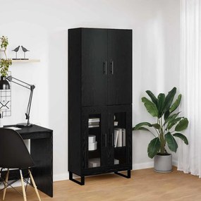 Vysoký bufet 2 ks Černý dub 69,5 x 34 x 180 cm 3403200