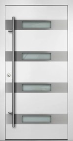 FM Turen - Feldmann & Mayer Vchodové dveře s ocelovým opláštěním FM Turen model DS06 Orientace dveří: Levé, otevírání dovnitř, Dekor: Bílá, Standardní rozměr dveří včetně rámu: 100 cm x 210 cm - vnější rozměr rámu