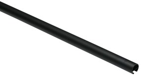 Záclonová tyč s drážkou Memphis 16/240cm, černá matná