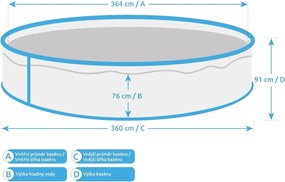 Bazén Orlando Marimex 3,66x0,91 m bez přísl.10300007