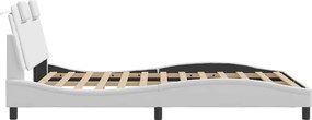 Rám postele Viana bez matrace bílý 140x190 cm umělá kůže 3208090