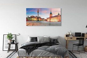 akrylový obraz Sunrise Varšava Staré Město 140x70 cm