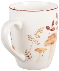 Porcelánový hrnek s podzimním motivem přírody a houbiček Little Fall Jewels – 350 ml