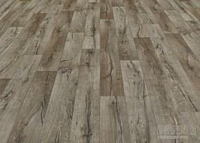 Breno PVC CALLISTO Hunter Oak S46 – tmavé dřevo, šíře 300 cm