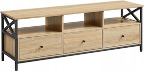 Stojící Rtv skříňka 147 cm x 50 cm x 40 cm dub sonoma, nohy černé