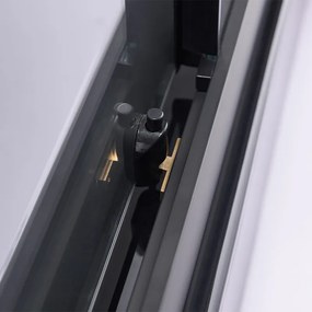 BPS-koupelny Čtvercový sprchový kout BL32B 90x90 černá/transparent + vanička SXL02B BL černá