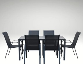 Vikio Venkovní zahradní set 140x80 pro 6 osob DK304-140 antracit