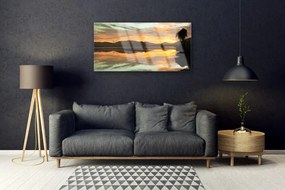 akrylový obraz Voda Hory Krajina 100x50 cm
