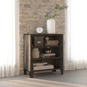 Úložná skříň šedá 72 x 36 x 82 cm kov a MDF 335912