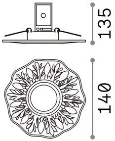 Ideal Lux - Podhledové svítidlo 1xGU10/50W/230V bílá