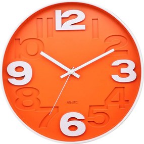 Postershop Nástěnné hodiny: Oranžová 30 cm