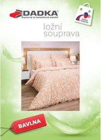DADKA Bavlněné povlečení Sorat karamel 140x200, 70x90 cm