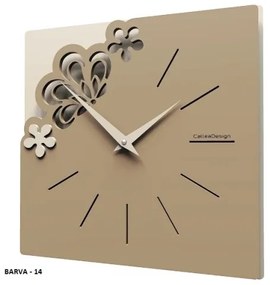 Designové hodiny 56-10-1 CalleaDesign Merletto Small 30cm (více barevných variant) Barva antracitová černá-4